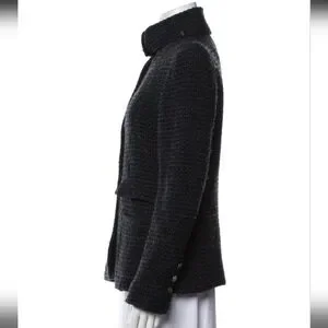 CHANEL | Jackets & Coats | Chanel Tweed Cc Logo Jacket | Poshmark